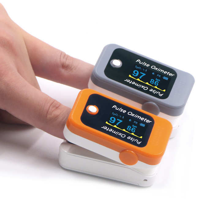 Bluetooth Record In APP Fingertip Pulse Oximeter OLED Display